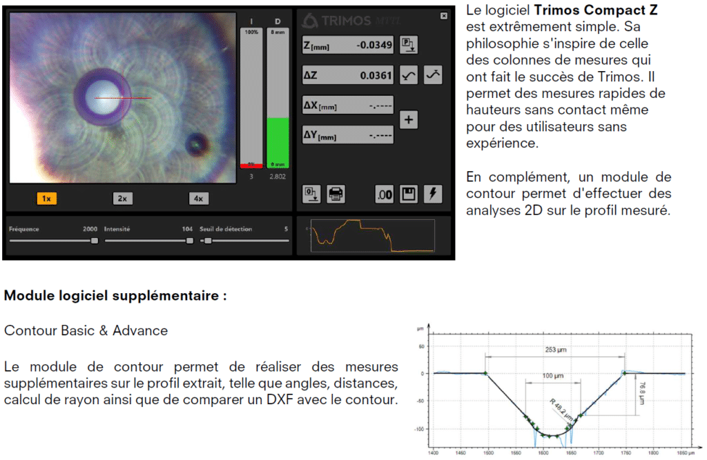 Machine mesure rugosité Trimos TR Scan compact Z - Trimos Sylvac France