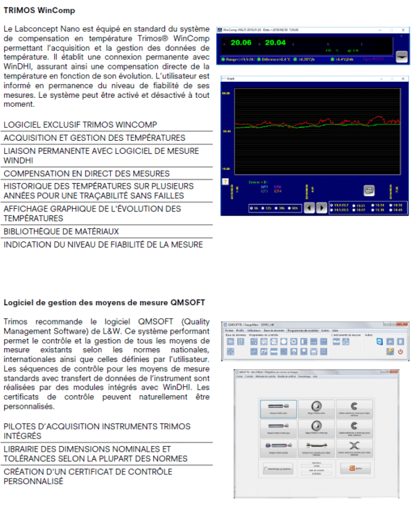 Banc mesure LAB Concept Nano Trimos - Trimos Sylvac France